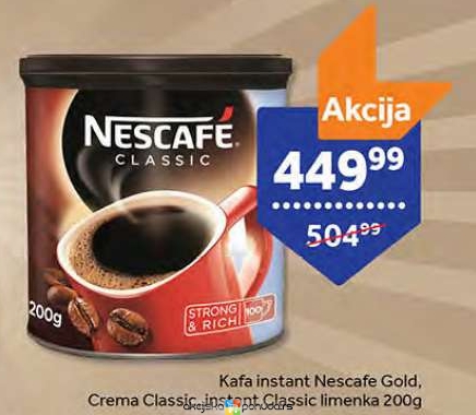 Nescafe Classic instant kafa 200g, Nescafe