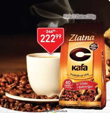 Zlatna C mlevena kafa, 200g, C