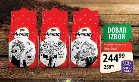 Grand Aroma mlevena kafa, 200g, Grand