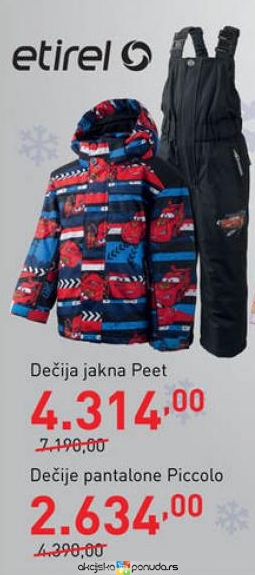 Dečije skijaške pantalone Piccolo Etirel, Etirel