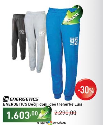 Dečiji donji deo trenerke Luis Energetics, Energetics