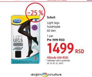 Scholl hulahop čarape 60 den, Scholl