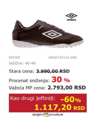 Umbro muške patike, Umbro