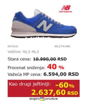 NB New Balance patike, NB new balance