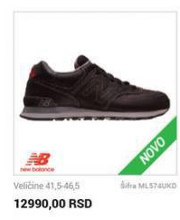 NB new balance patike, NB new balance