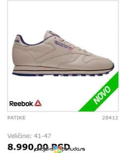 Reebok muške patike, Reebok