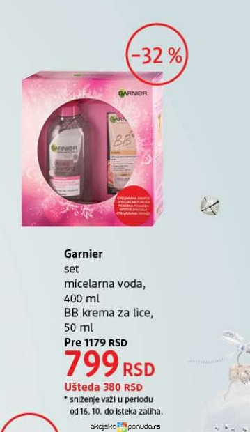 Garnier kozmetički poklon set, Garnier