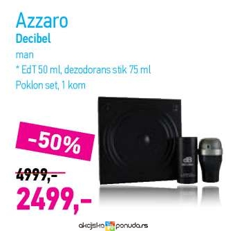 Azzaro Decibel man kozmetički poklon set , Azzaro