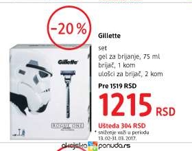 Gillette kozmetički poklon set za brijanje, Gillette