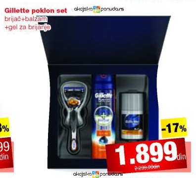 Gillette kozmetički poklon set, Gillette