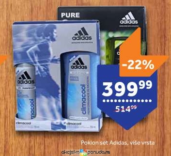 Adidas, kozmetički poklon set, Adidas