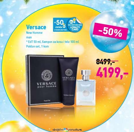 Kozmetički poklon set Versace New Homme man, Versace