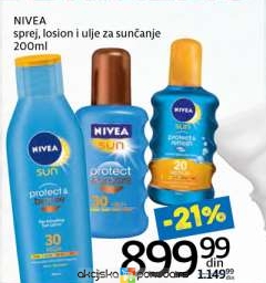 Nivea losion za sunčanje, Nivea