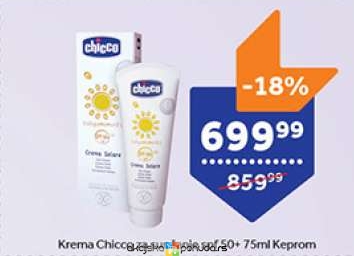 Chicco krema za sunčanje spf50+, Chicco