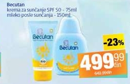 Becutan krema za sunčanje SPF50, Becutan