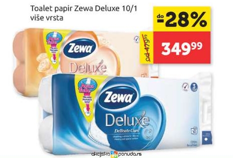 Zewa Deluxe toaletni papir, 10/1, Zewa