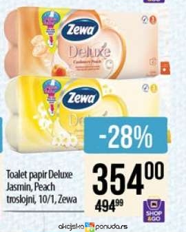 Zewa Deluxe toaletni papir, 10/1, Zewa