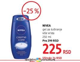 Nivea gel za tuširanje, 250ml, Nivea