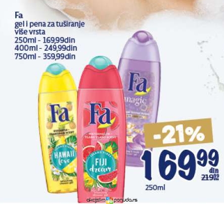 Fa gel za tuširanje, 250ml, Fa