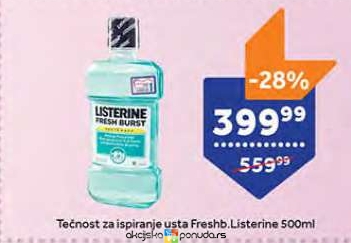 Listerine tečnost za ispiranje usta, 500ml, Listerine