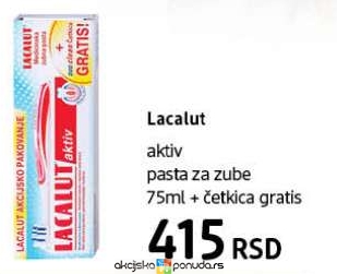 Lacalut pasta za zube, 75 ml i četkica za zube, Lacalut