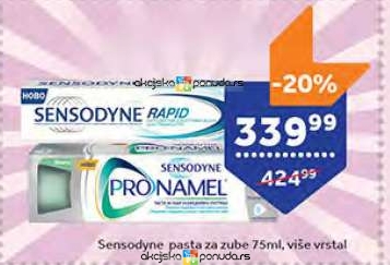 Sensodyne, pasta za zube, 75 ml, Sensodyne