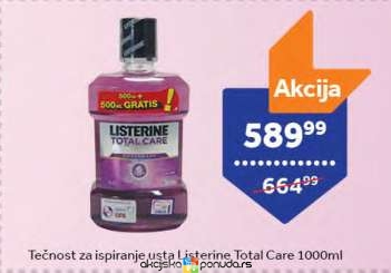 Listerine tečnost za ispiranje usta, 1l, Listerine