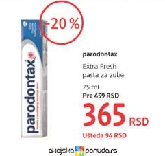 Pasta za zube Paradontax Extra Fresh, 75ml, Paradontax
