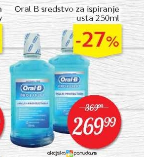 Tečnost za ispiranje usta Oral B, 250ml, Oral B