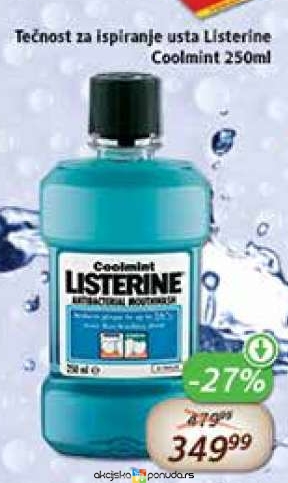 Listerine tečnost za ispiranje usta 250ml, Listerine