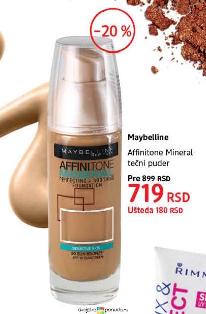 Maybelline AffinitoneMineral tečni puder, Maybelline