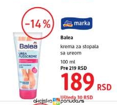 Krema za stopala Balea, 100ml, Balea