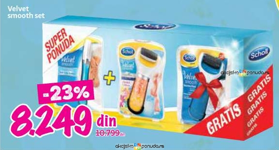 Scholl Velvet Smooth poklon set, Scholl