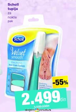 Scholl Velvet Smooth turpija za nokte, Scholl