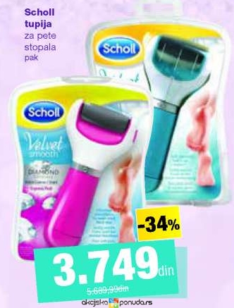 Scholl Velvet Smooth turpija za stopala, Scholl