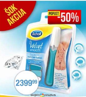 Scholl Velvet Smooth turpija za nokte, Scholl