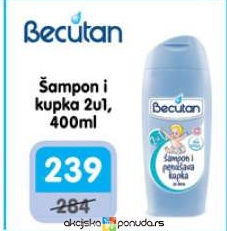 Becutan šampon i kupka, 400ml, Becutan