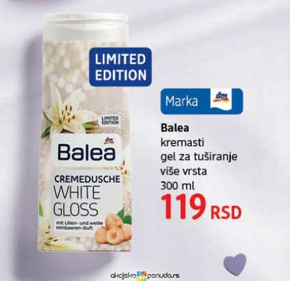 Balea kremasti gel za tuširanje, 300ml, Balea