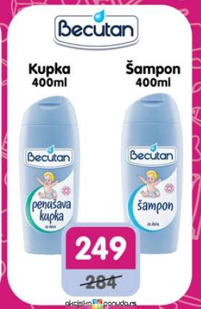 Becutan šampon i kupka, 400ml, Becutan