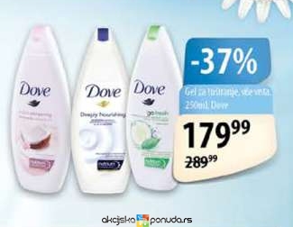 Dove gel za tuširanje, Dove