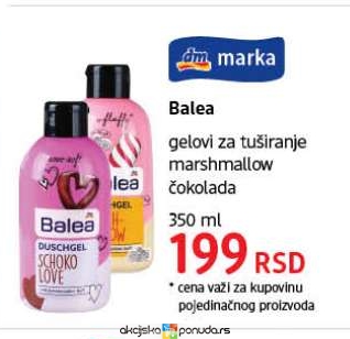 Balea gel za tuširanje, 350 ml, Balea