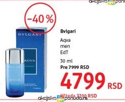 Bvlgari Aqua EdT 30ml, Bvlgari