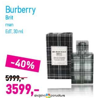 Burberry Brit man, EdT 30ml, Burberry