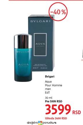Bvlgari Aqua Pour Homme man, EdT 30ml, Bvlgari