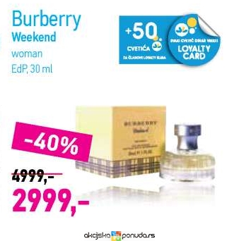 Burberry Weekend woman, ženski parfem EdP, 30ml, Burberry