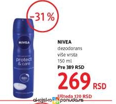 Nivea dezedoransi, 150ml, Nivea