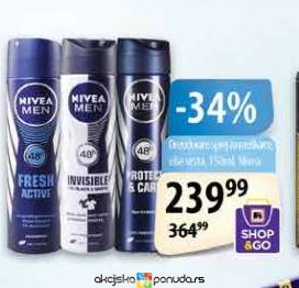 Nivea dezedoransi, 150ml, Nivea