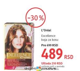 Loreal Excellence boja za kosu, Loreal