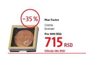 Max Factor Creme bronzer, Max Factor