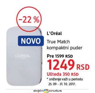 Loreal kompaktni puder, Loreal